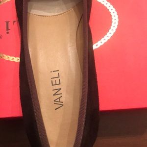 Vaneli | Shoes | Vaneli Brown Suede Layer Flats | Poshmark